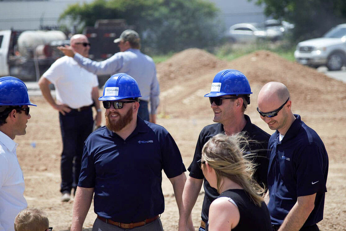 Ground Breaking for the New Building | Tech-Labs