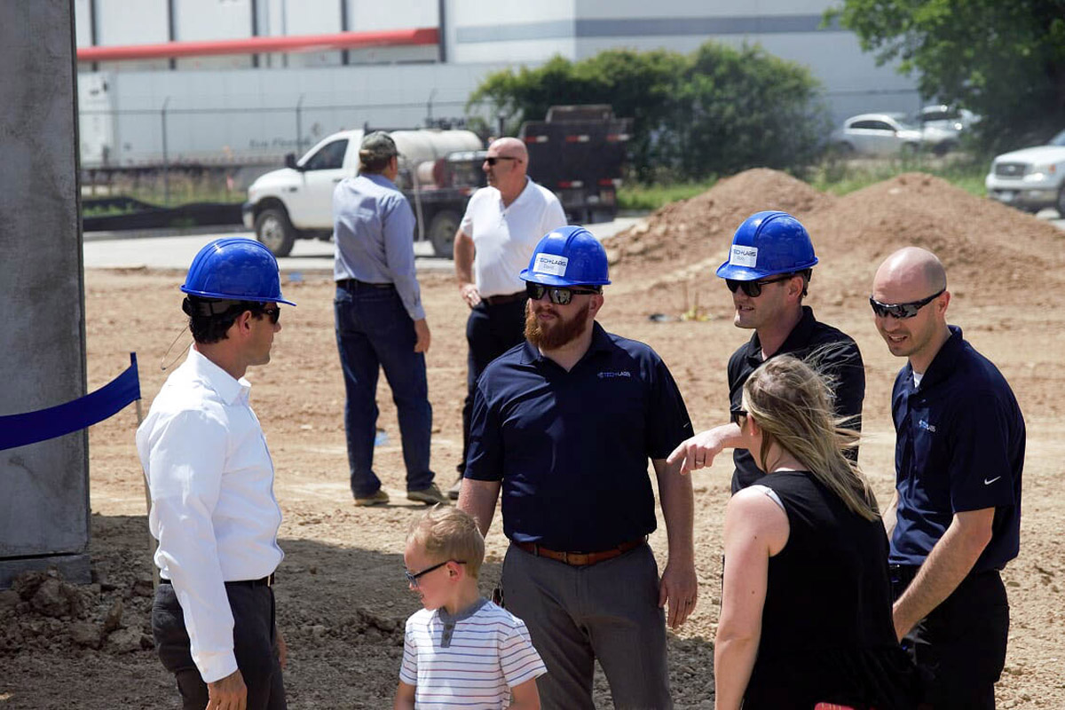 Ground Breaking for the New Building | Tech-Labs